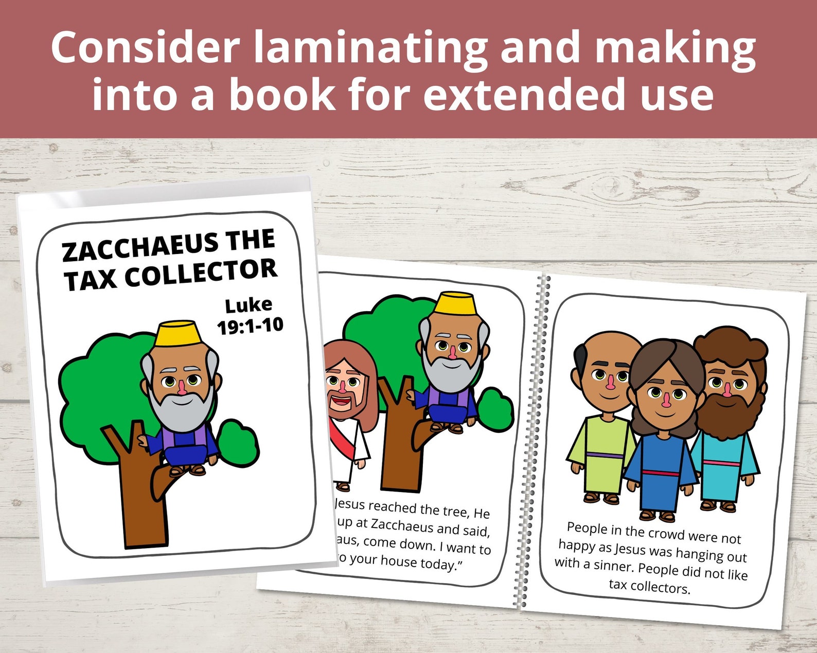 Zacchaeus Craft, Bible Story Lessons, Bible Crafts for Kids, Church ...