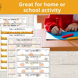 Thanksgiving Gratitude Paper Chain, I Am Thankful For, Fall Activity ...