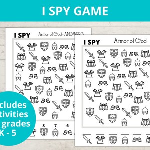 Armor of God, Put on the Full Armor of God, Bible Activities for Kids ...