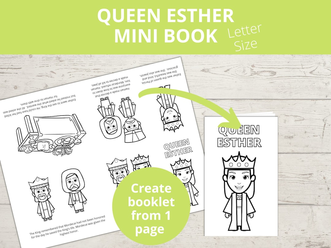 Queen Esther Craft, Bible Story for Kids, Esther 4 14, Esther Bible ...