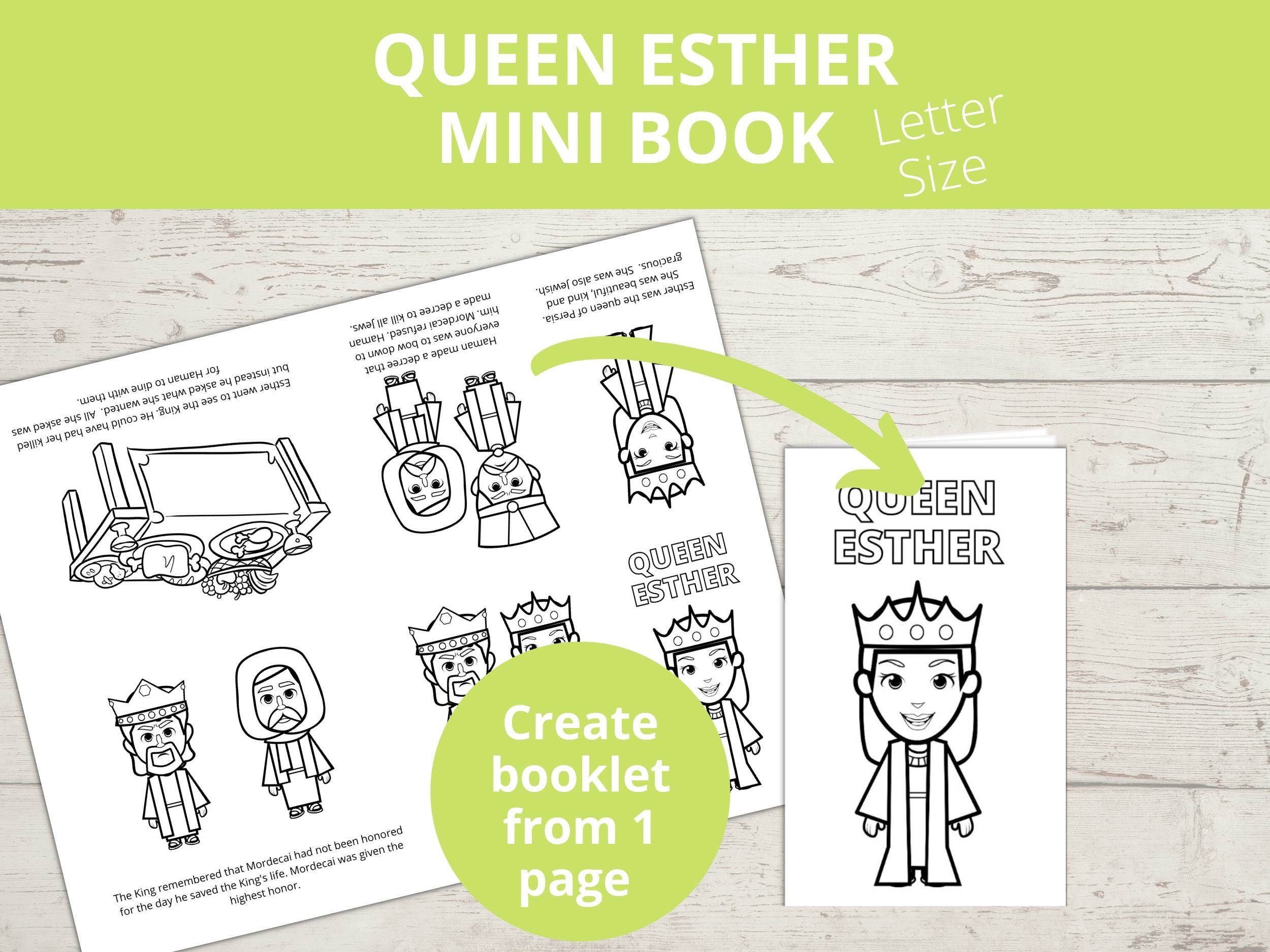 Queen Esther Craft, Bible Story for Kids, Esther 4 14, Esther Bible ...