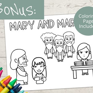 Mary and Martha Craft, Martha and Mary, Bible Activity, Church Kids ...