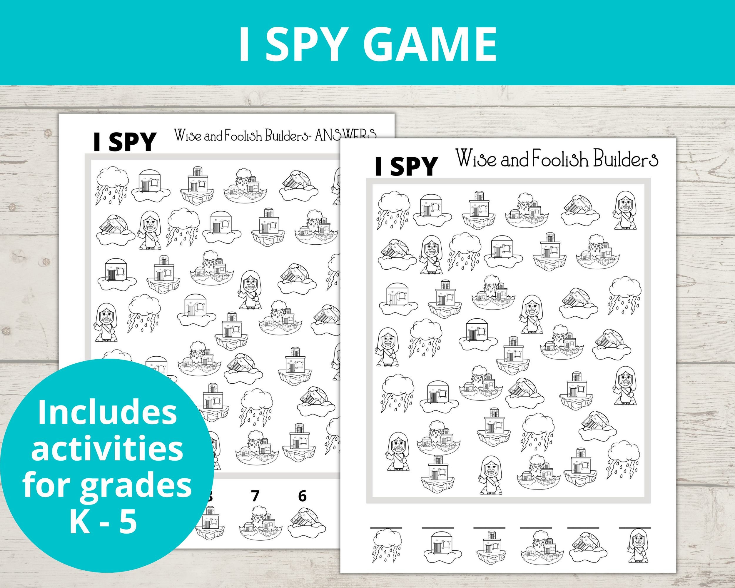 Wise and Foolish Builder, Parables of Jesus, House on the Rock, I Spy ...