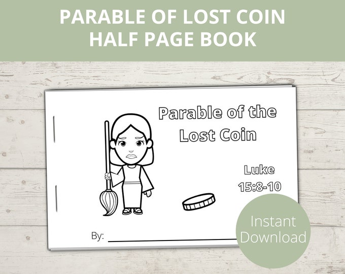 The Parable of the Lost Coin Necklace Craft Sunday School Lesson ...