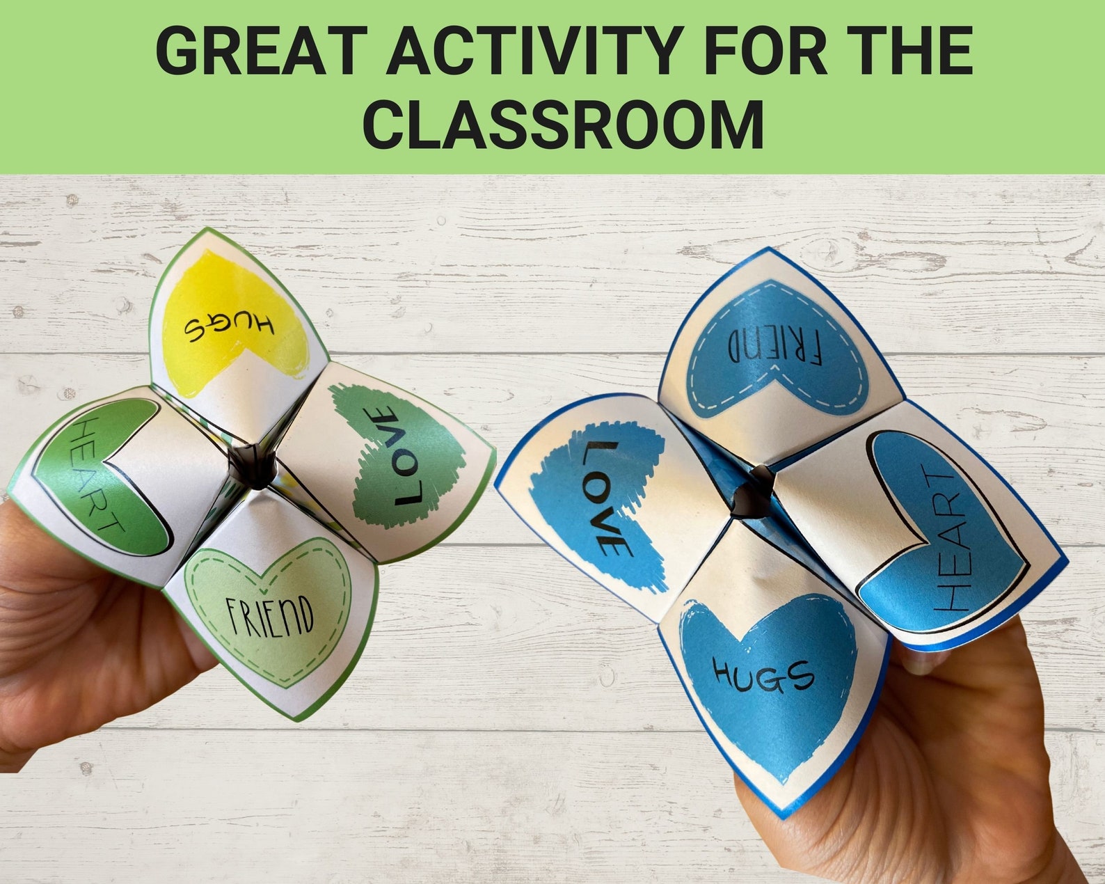 Positive Affirmation Fortune Teller, Affirmation Cards, Cootie Catcher ...