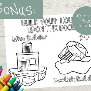 Wise and Foolish Builders Craft, Sunday School Activities, Build Your ...