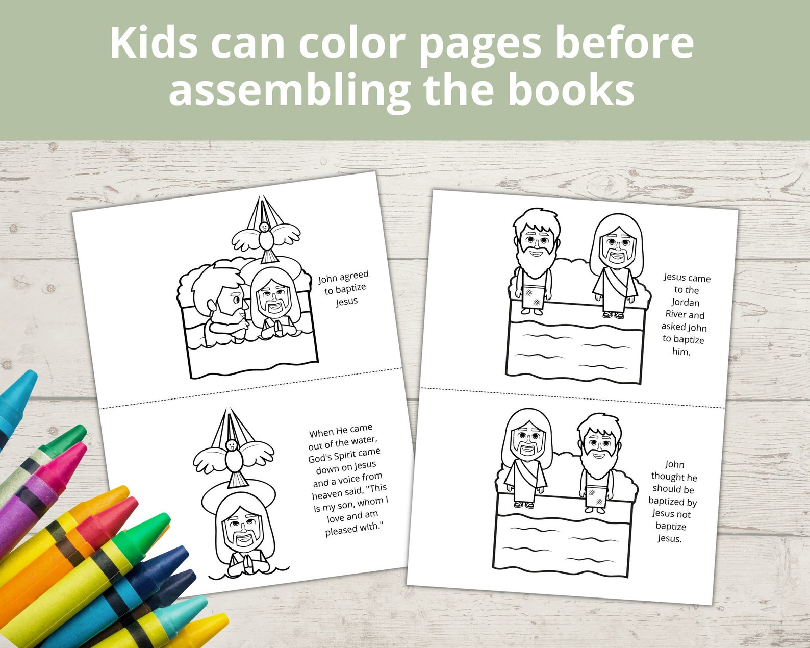 Jesus Baptism, Sunday School Crafts, Jesus Baptized, John the Baptist ...