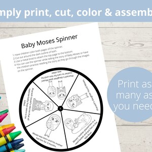 Baby Moses Sunday School Craft, Bible Story Activities for Kids, Moses ...