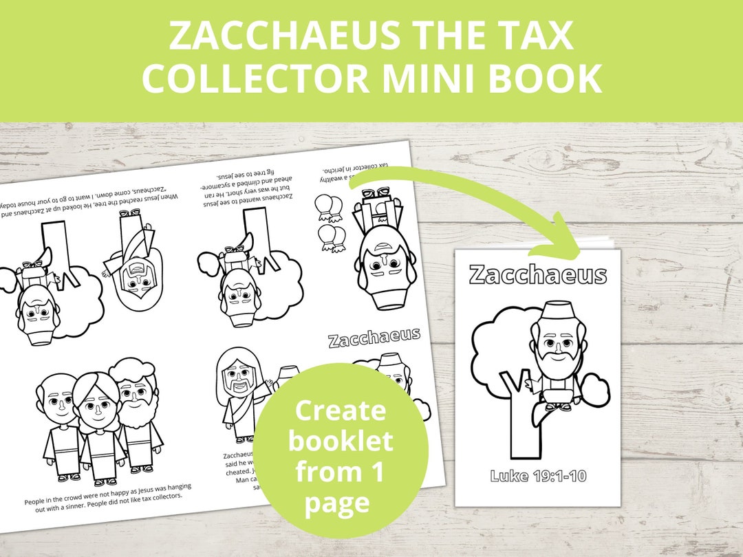 Zacchaeus Craft, Preschool Bible, Homeschool Bible Worksheets, Bible ...