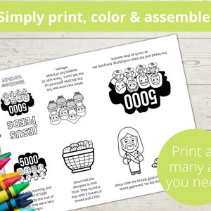 Jesus Feeds 5000 Craft, Jesus Feeds the 5000, Miracles of Jesus, Jesus ...