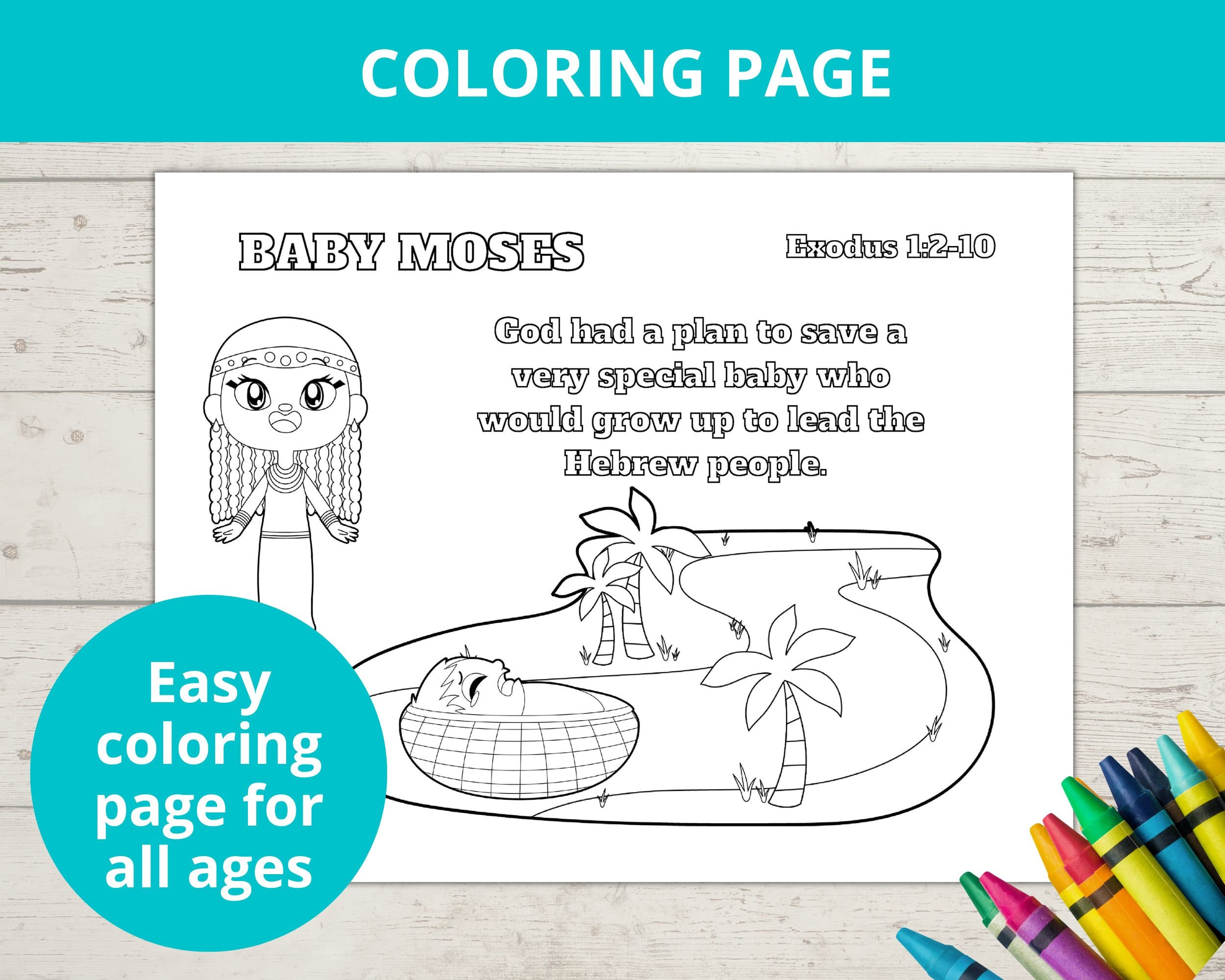 Baby Moses Craft Template