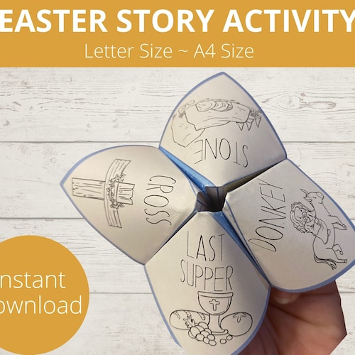 Easter Story for Kid Sunday School Craft Easter Story Craft - Etsy