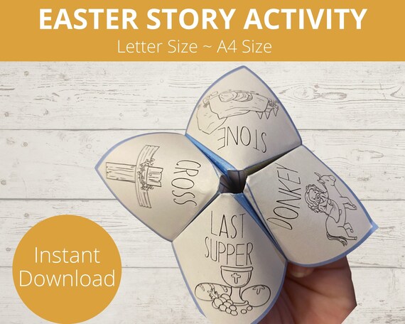 Easter Story for Kid Sunday School Craft Easter Story Craft - Etsy