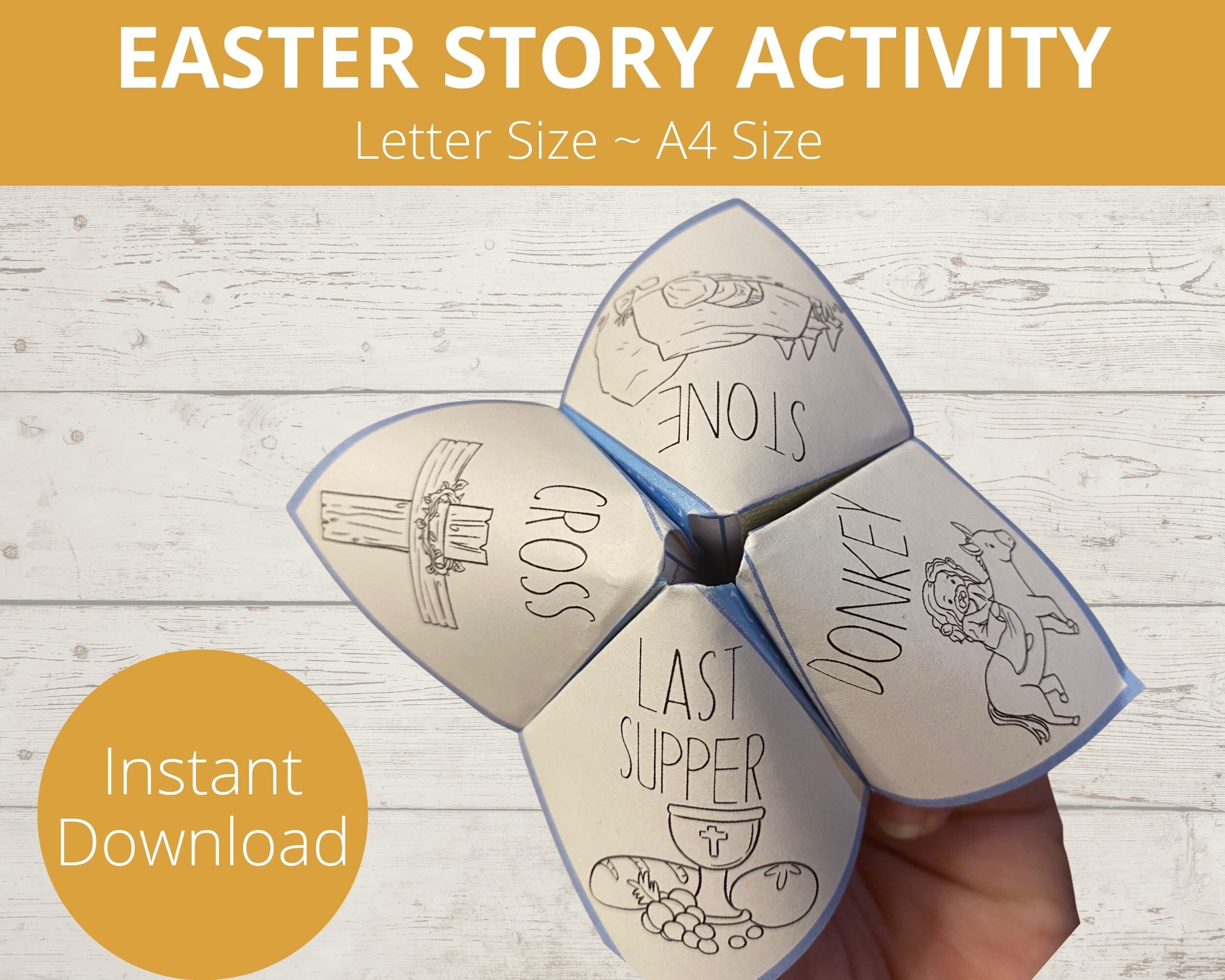 Easter Story for Kid Sunday School Craft Easter Story Craft - Etsy