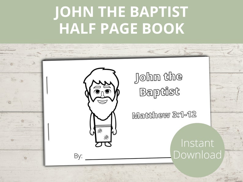 John the Baptist Craft, Sunday School Craft, John Baptist, Matthew 3 ...