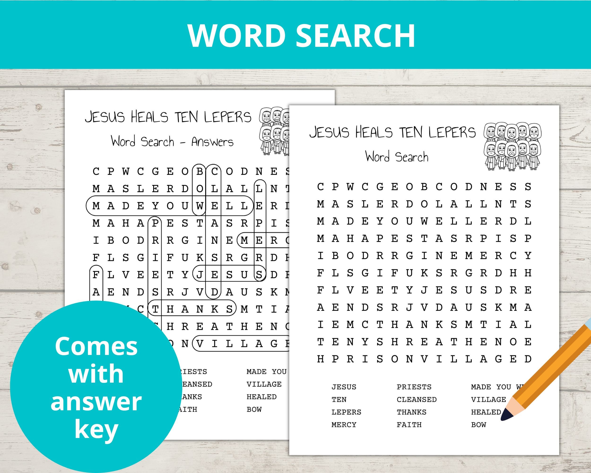 Ten Lepers, Jesus Heals Lepers, Bible Story Crafts, Jesus Heals, Bible ...