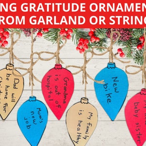 Gratitude Garland Printable, Christmas Grateful, I Am Thankful For ...