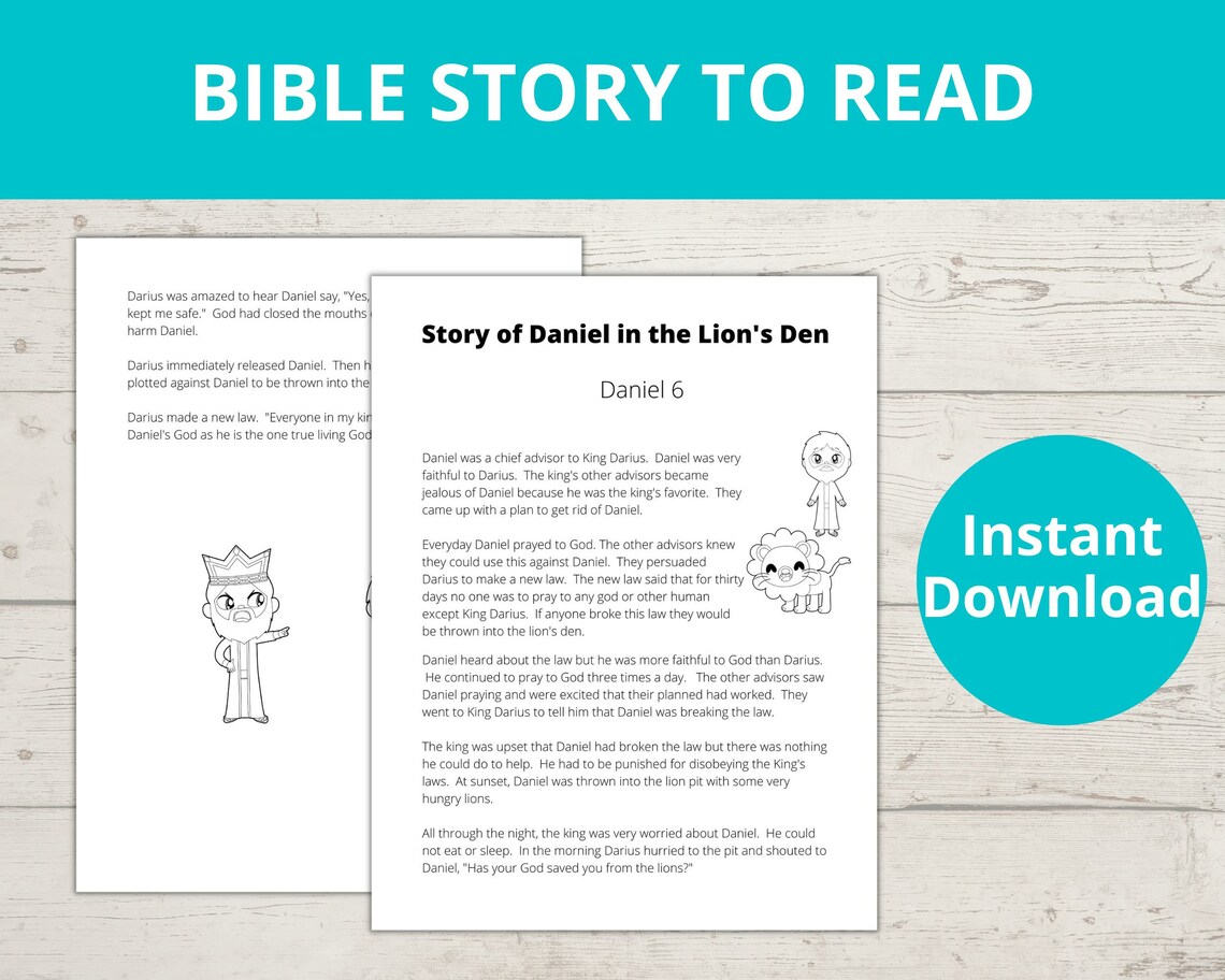 Daniel in the Lion's Den, Bible Story Activities, Sunday School Crafts ...
