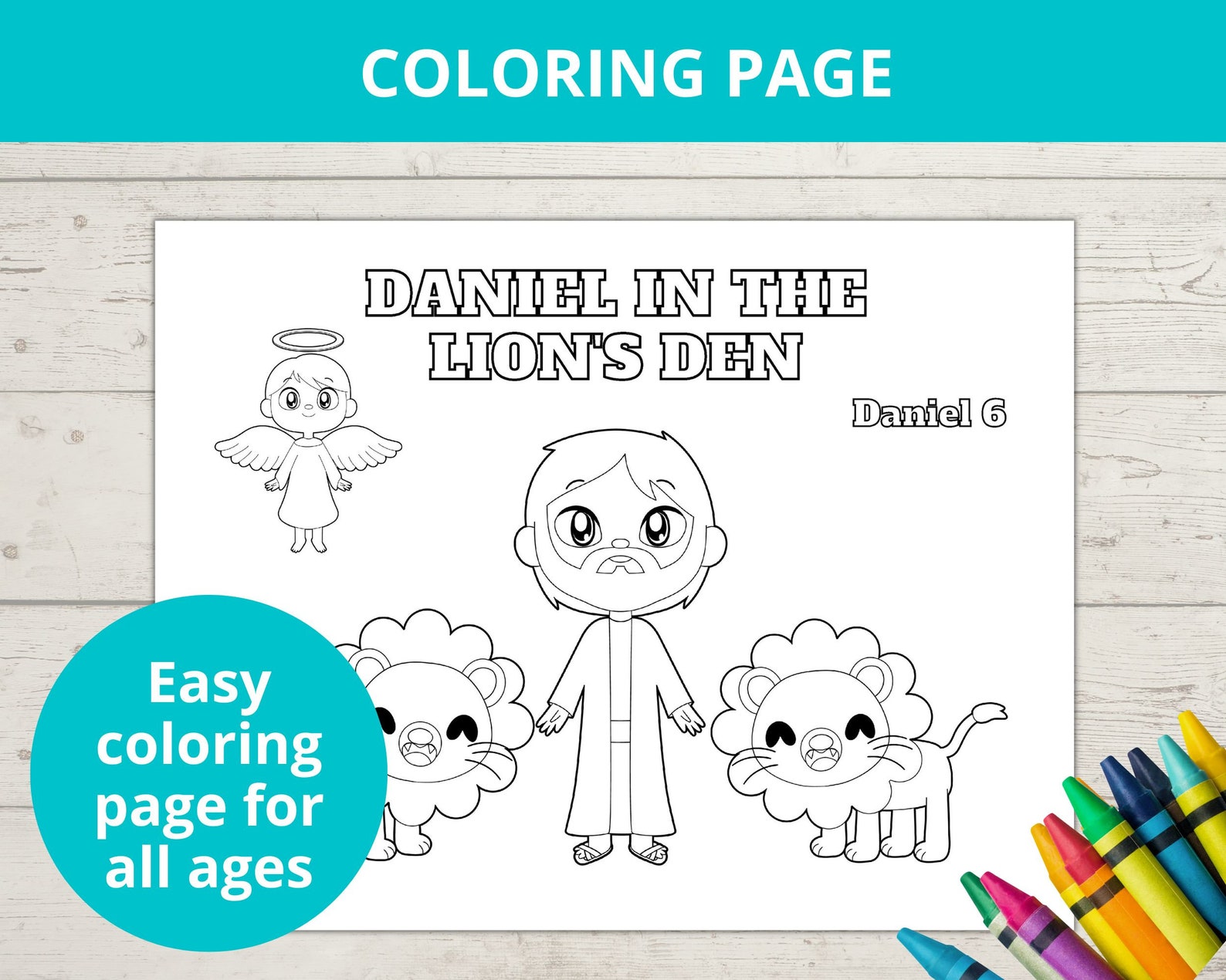 Daniel in the Lion's Den, Bible Story Activities, Sunday School Crafts, Activity Pack, Faith and ...