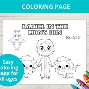 Daniel in the Lion's Den, Bible Story Activities, Sunday School Crafts ...