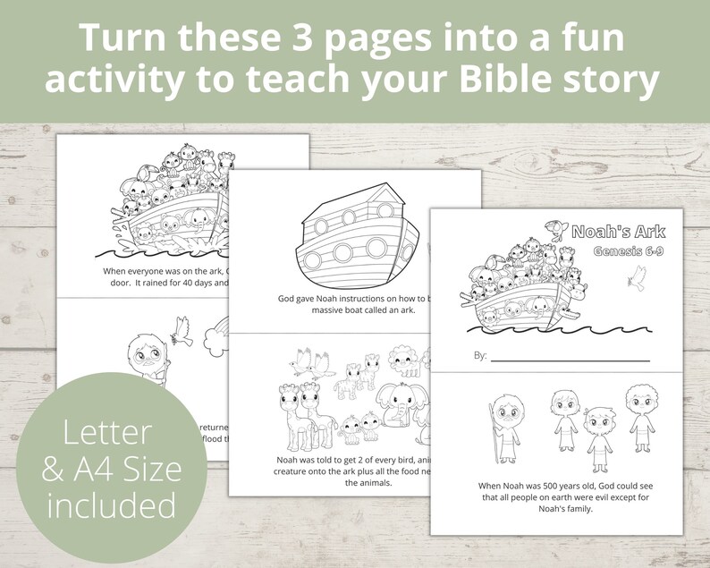 Noahs Ark Craft, Noahs Ark Coloring Pages, Sunday School Craft, Bible ...