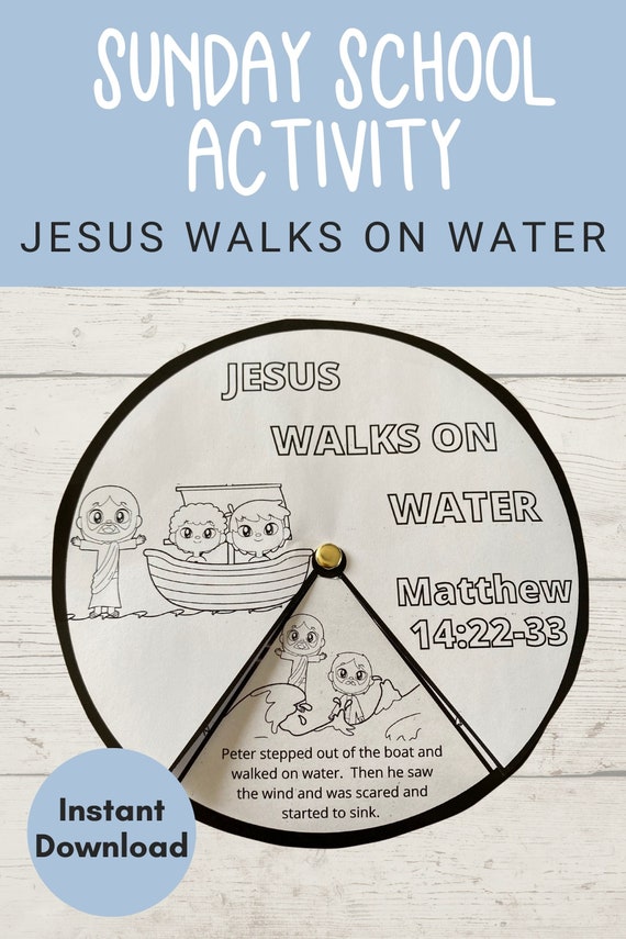 Sunday School Crafts Jesus Walks On Water 1200x900