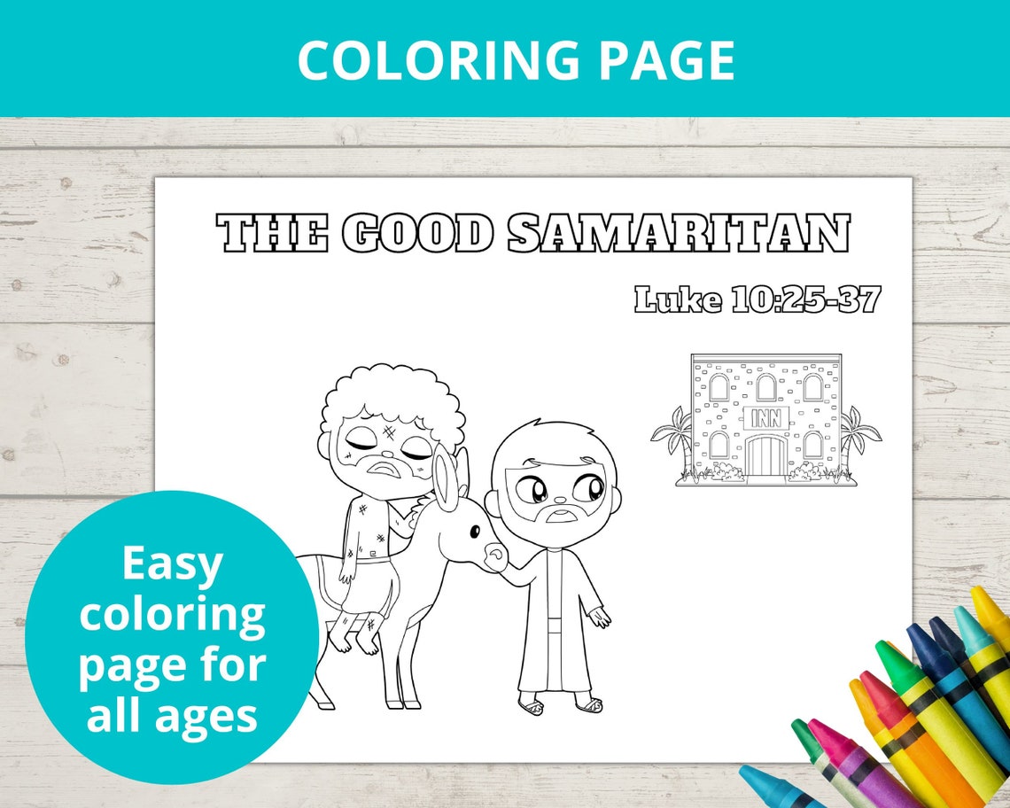 Good Samaritan Bible Story Activities Sunday School Craft - Etsy