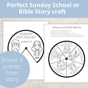 Samson and Delilah, Samson Bible Craft, Sunday School Activities, Kids ...