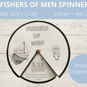 Fishers of Men Sunday School Craft Bible Story Activities - Etsy