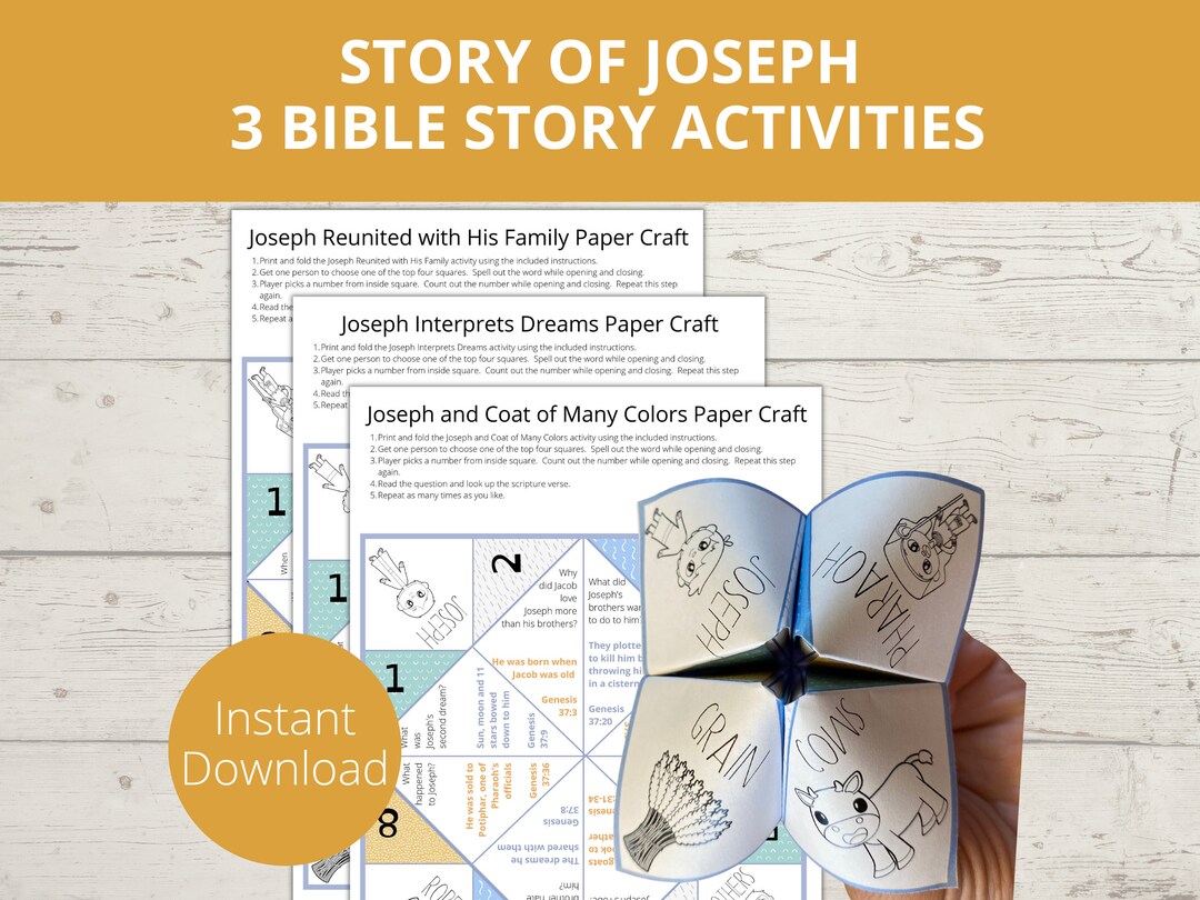 Story of Joseph, Joseph and Coat of Many Colors, Joseph Interprets ...