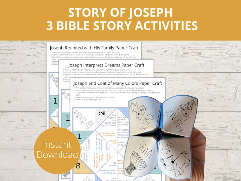 Story of Joseph, Joseph and Coat of Many Colors, Joseph Interprets ...