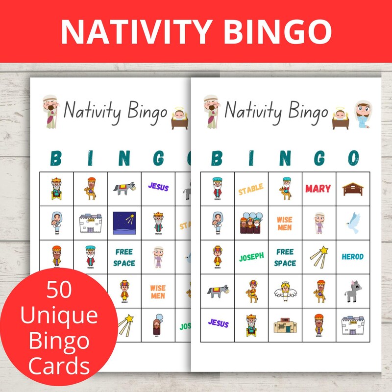 Nativity Bingo - Etsy