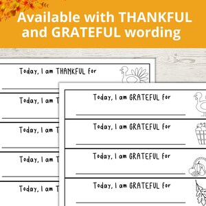 Thanksgiving Craft, I Am Thankful For, Fall Activity Printable ...