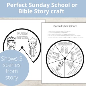 Esther Craft, Queen Esther, Bible Story Printable, Sunday School ...
