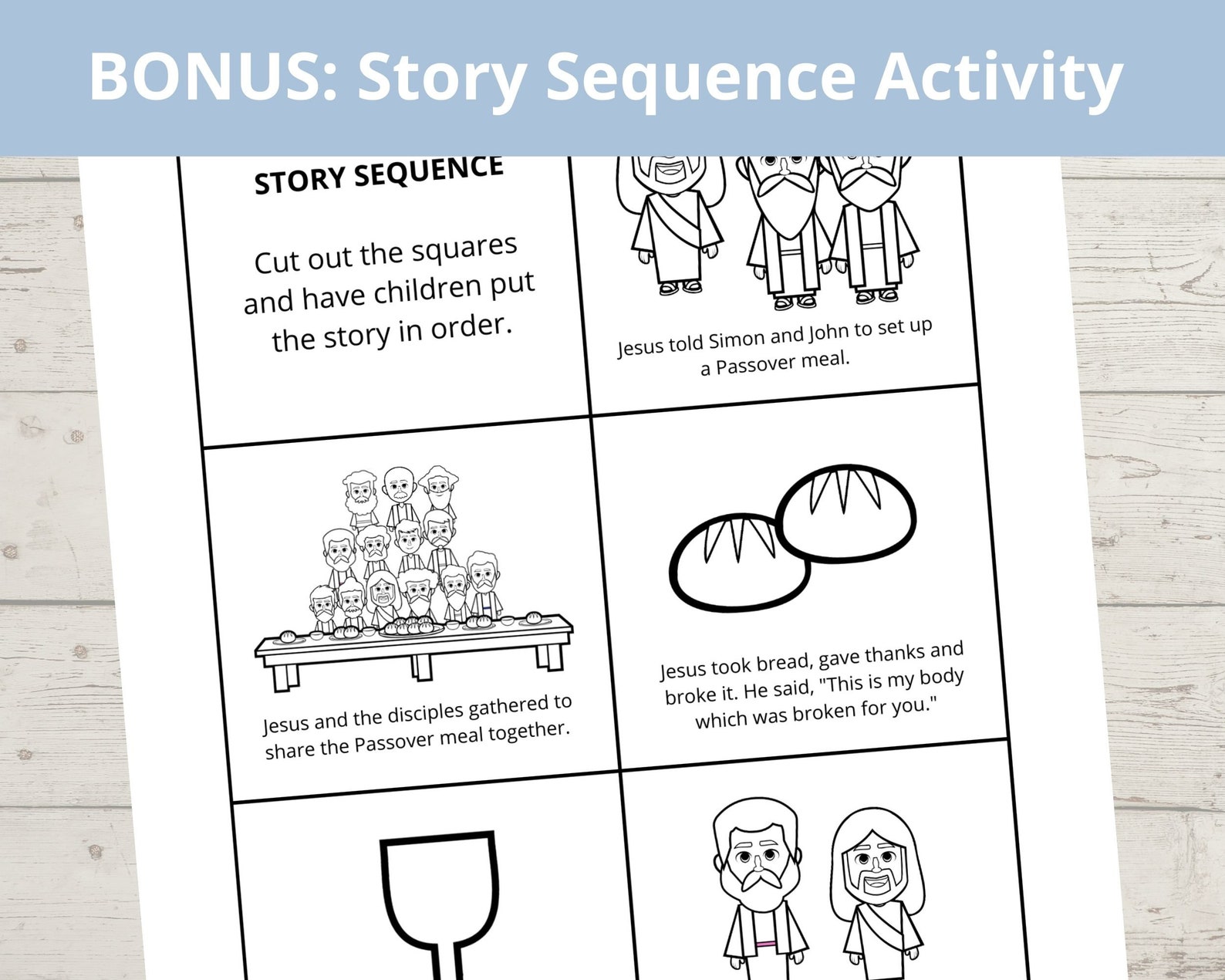 Last Supper Craft, Holy Week Craft, Sunday School Activity, Easter ...