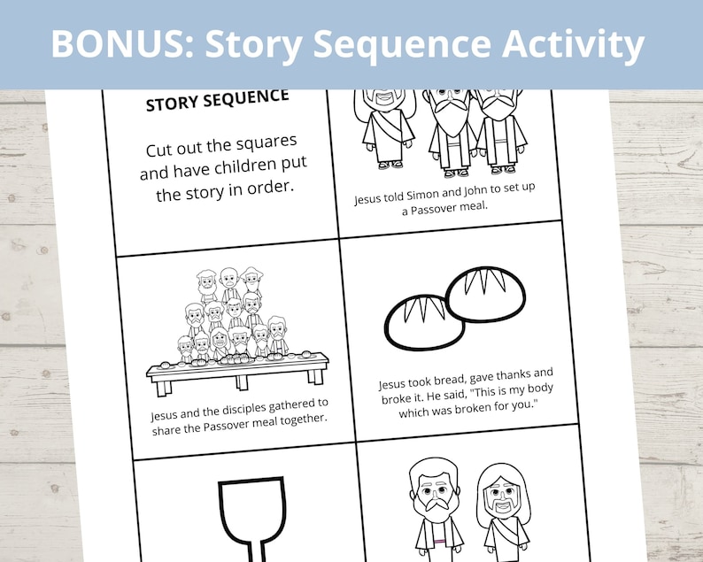 Last Supper Craft, Holy Week Craft, Sunday School Activity, Easter ...