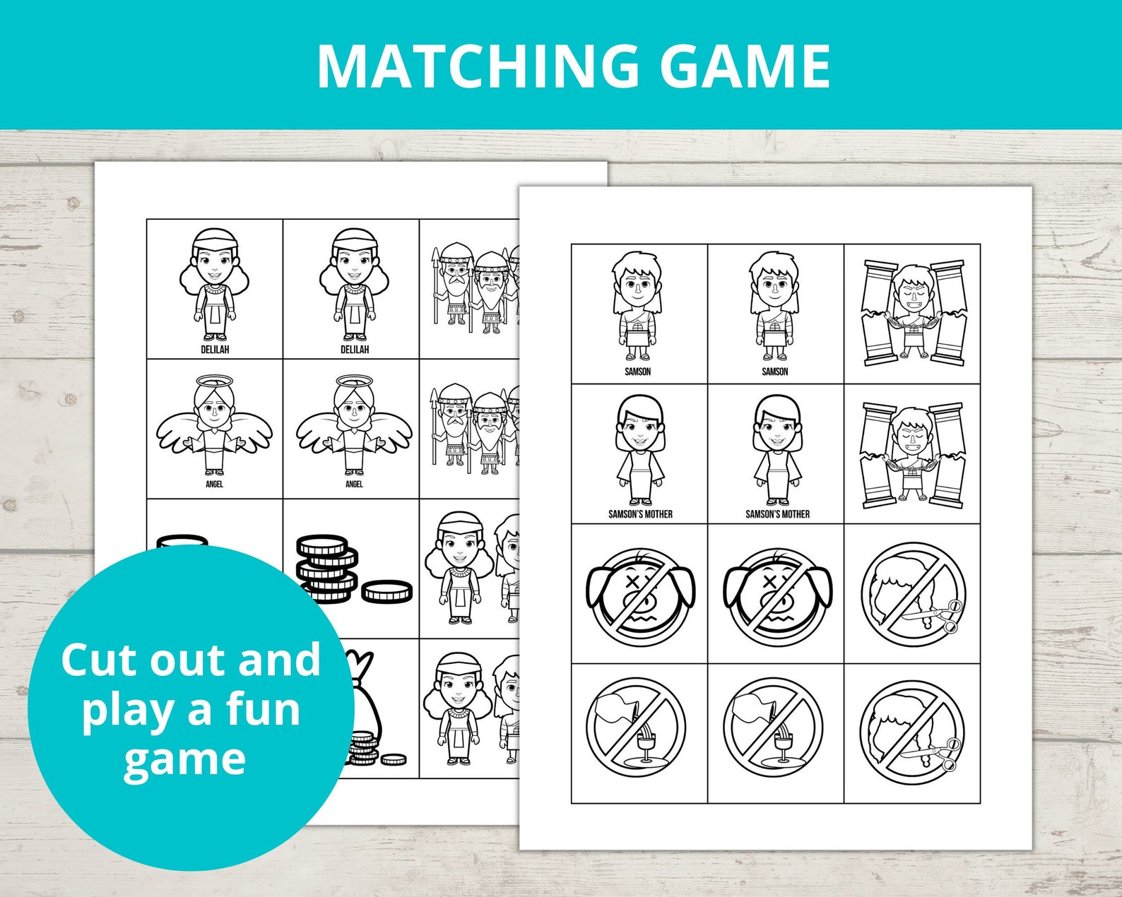 Samson and Delilah, Samson Craft, Bible Story Crafts, Sunday School ...