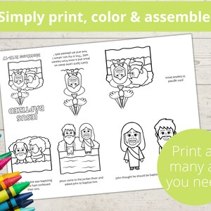 Jesus Baptism, John Baptist Jesus, Preschool Bible, Homeschool Bible ...