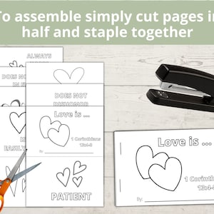 Love is Patient Love is Kind, 1 Corinthians 13, Homeschool Bible, Mini ...