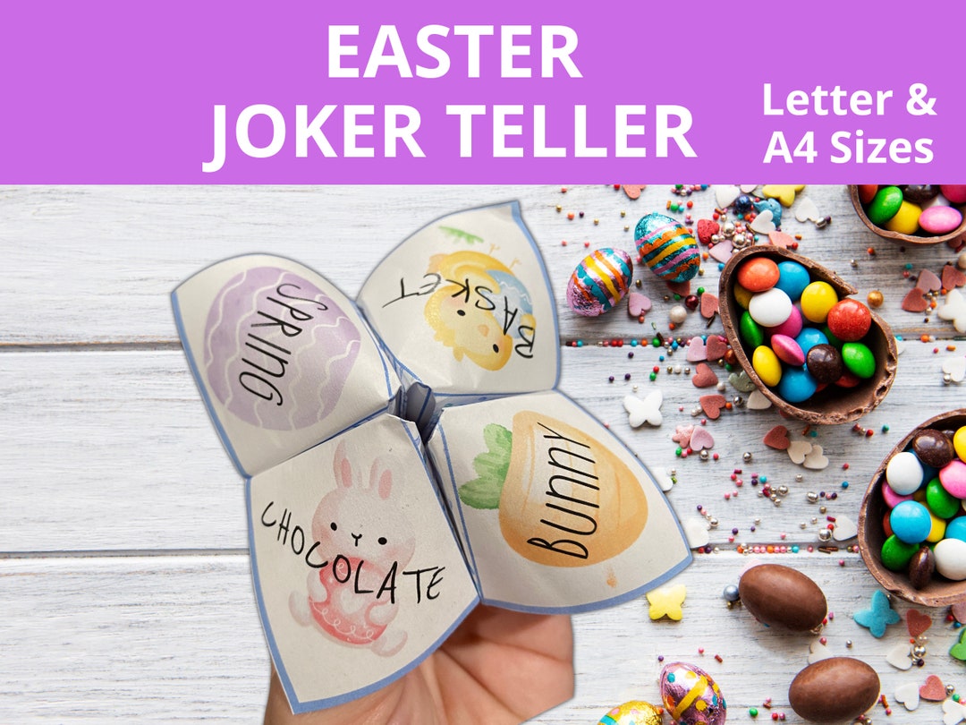 Easter Activity, Joke Teller, Fortune Teller, Easter Basket, Cootie ...