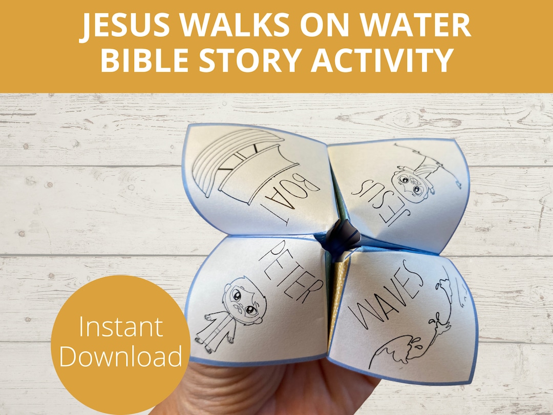 Jesus Walks on Water, Sunday School Crafts, Miracle of Jesus, Peter ...