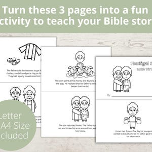 Prodigal Son Craft, Parables of Jesus Printable, Prodigal Son Parable ...