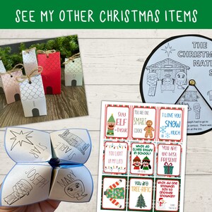 Christmas Nativity Scene Cut Outs, Printable Nativity Craft, Nativity ...