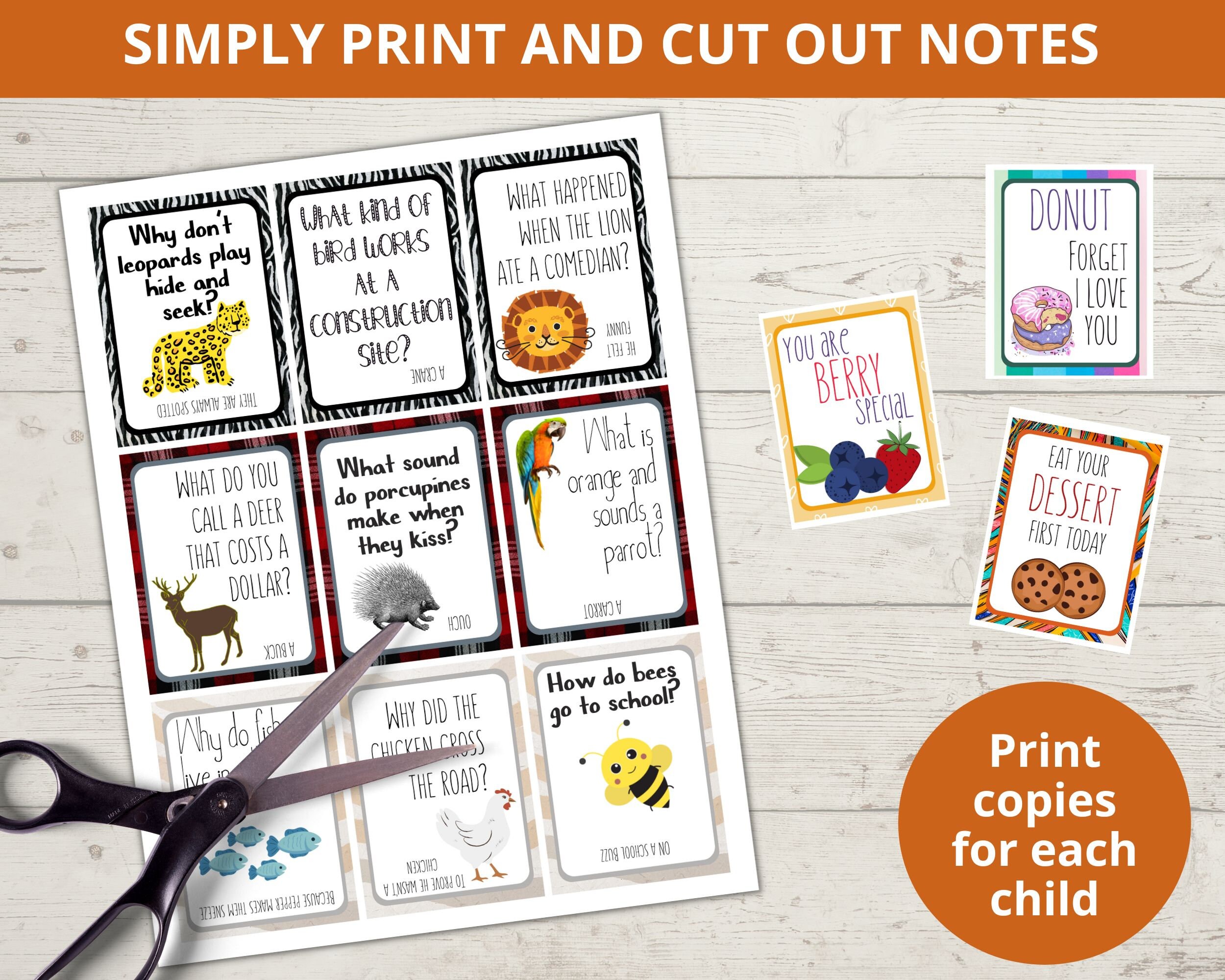 Lunchbox Notes for Kids Seasonal Lunchbox Notes Positive - Etsy