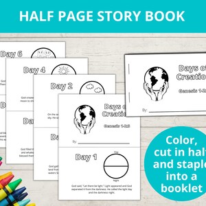 Days of Creation Bible Story Activities, Sunday School Craft, Activity ...