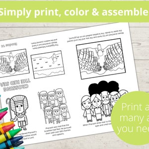 Moses and the Red Sea Craft for Kids, Parting the Red Sea, Bible Story ...