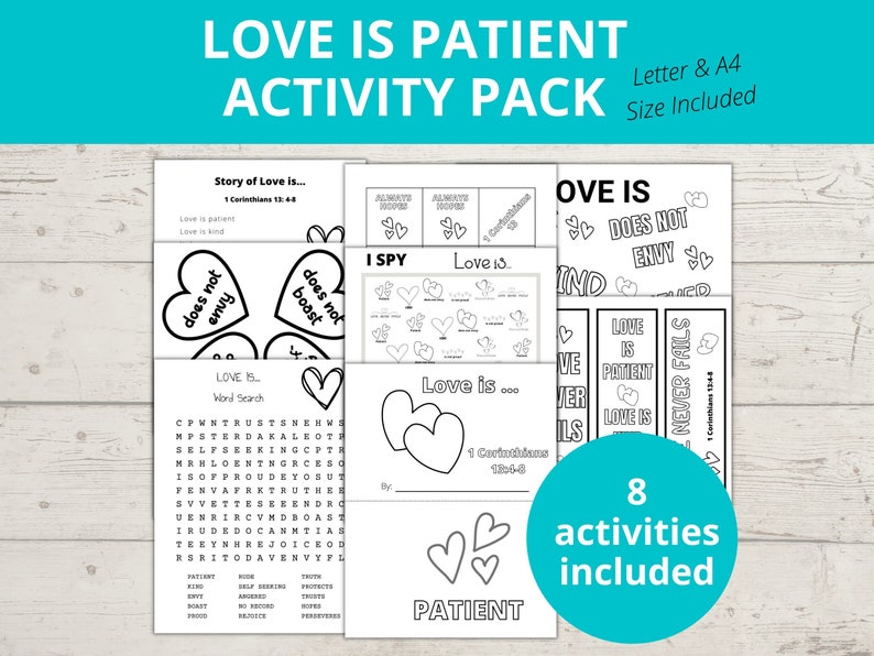 Love is Patient Love is Kind, 1 Corinthians 13, Love is Patient Craft ...