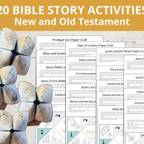 Noah's Ark Bible Story Activity Sunday School Craft - Etsy