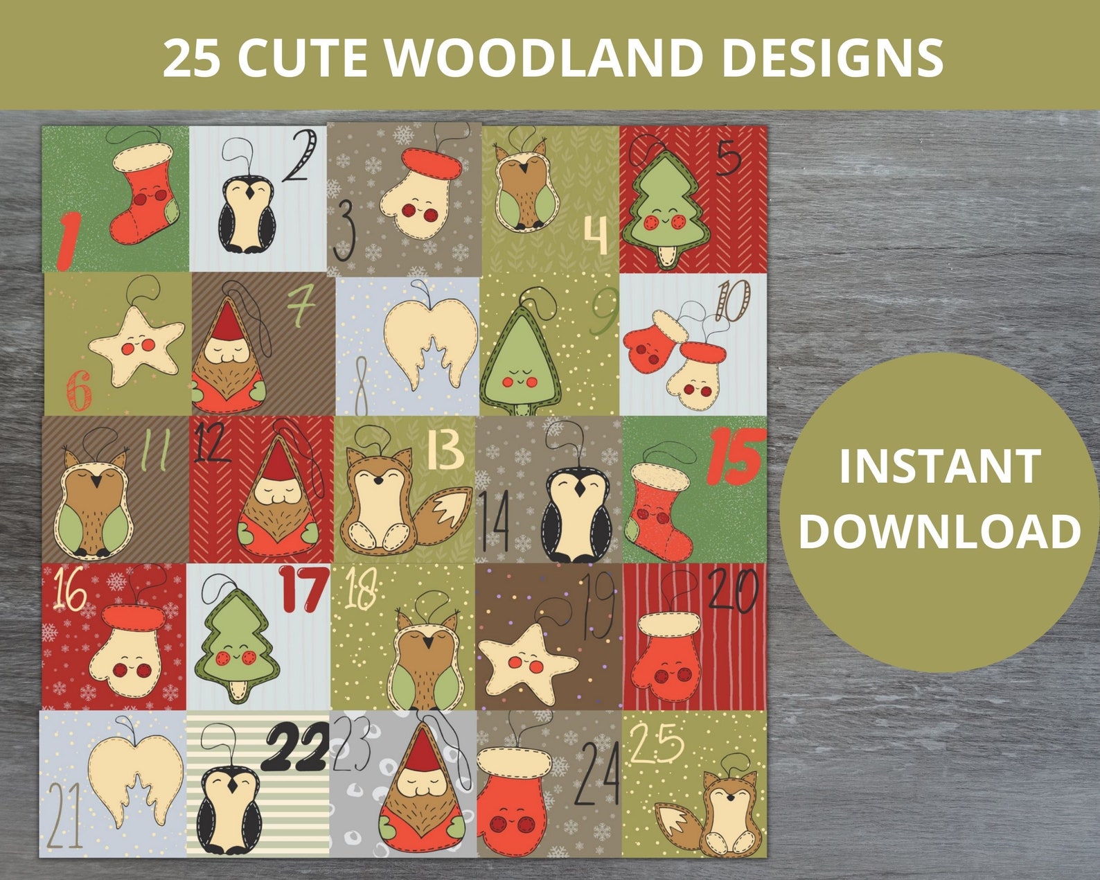 Advent Calendar Boxes, Printable Advent Calendar, Countdown to ...