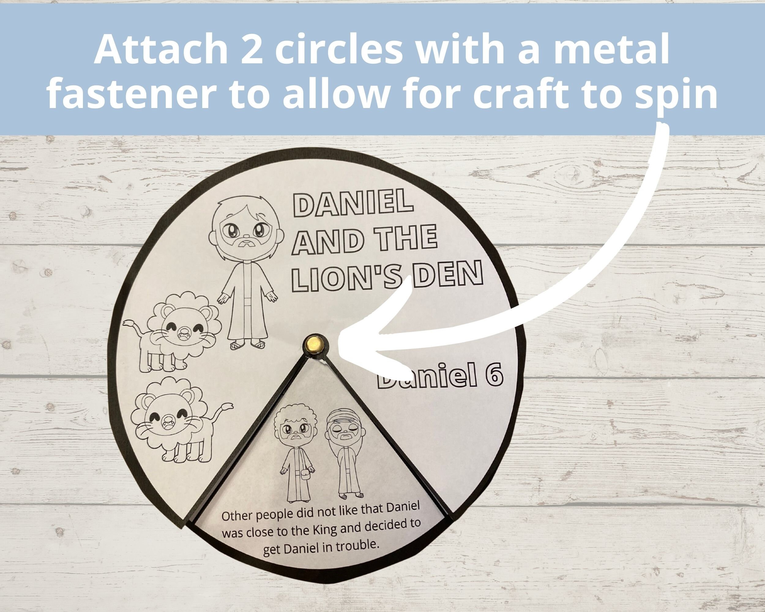 Daniel and the Lions Den Bible Story, Sunday School Craft, Vacation ...